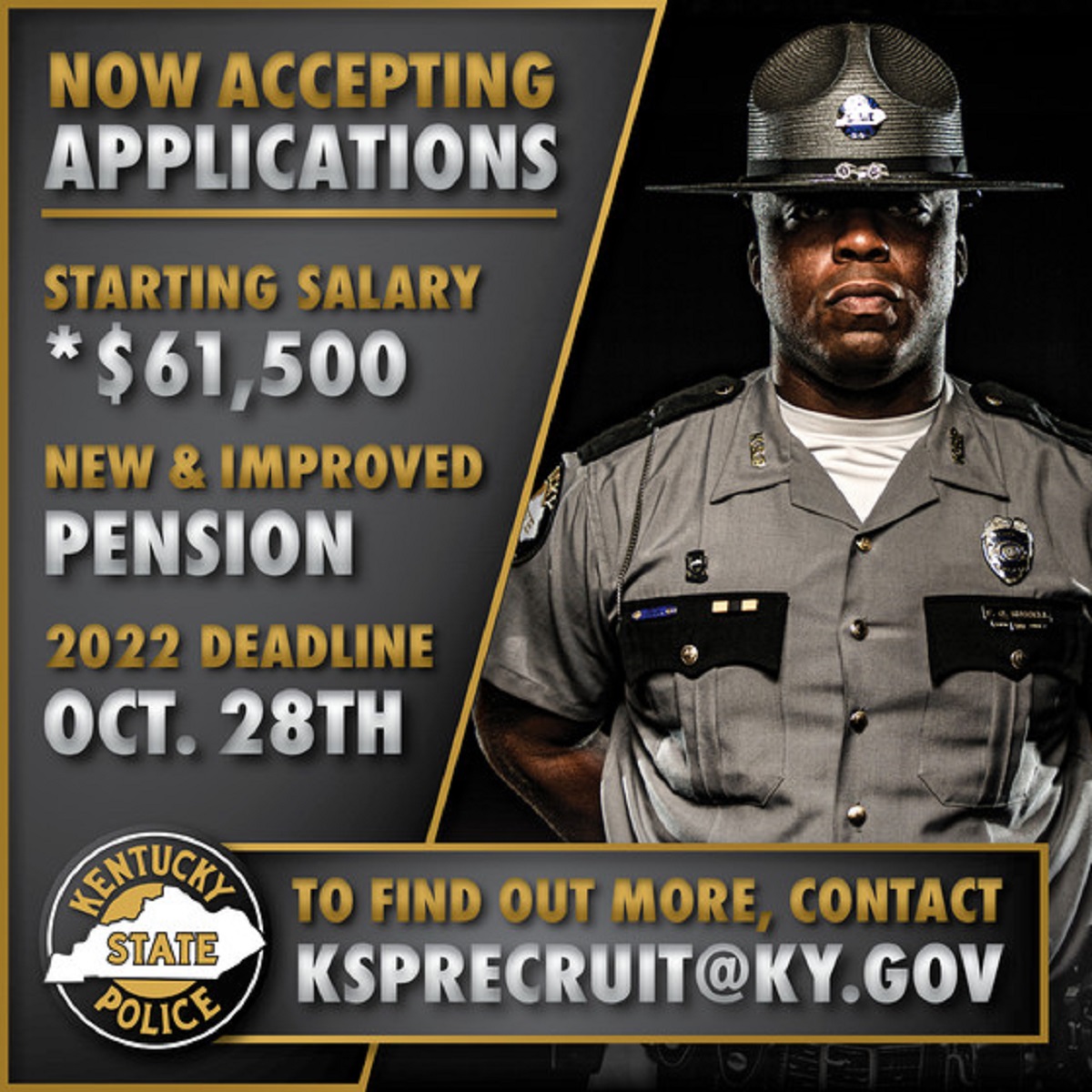 Deadline Extended: Apply to Become a State Trooper Through Nov. 25